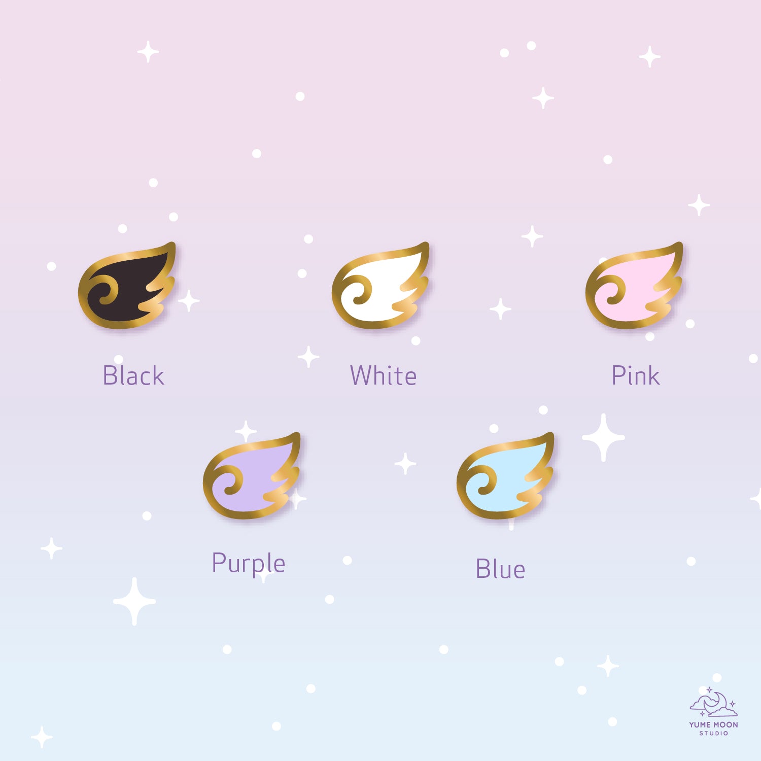 Pin Purple Angel Wings Angel Wing Lapel Pin Brooch Equilibrium
