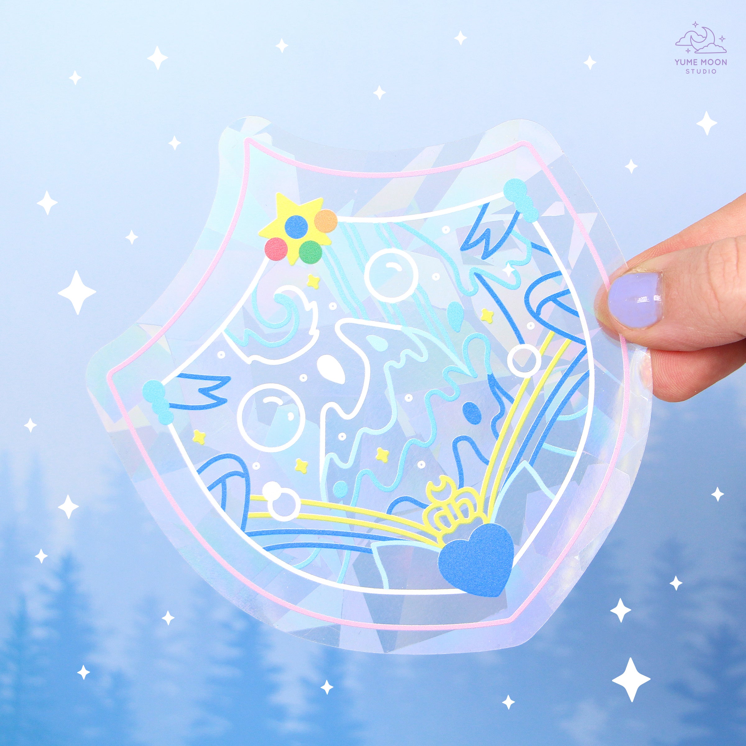 Water Shield Suncatcher Window Decal – Yume Moon Studio